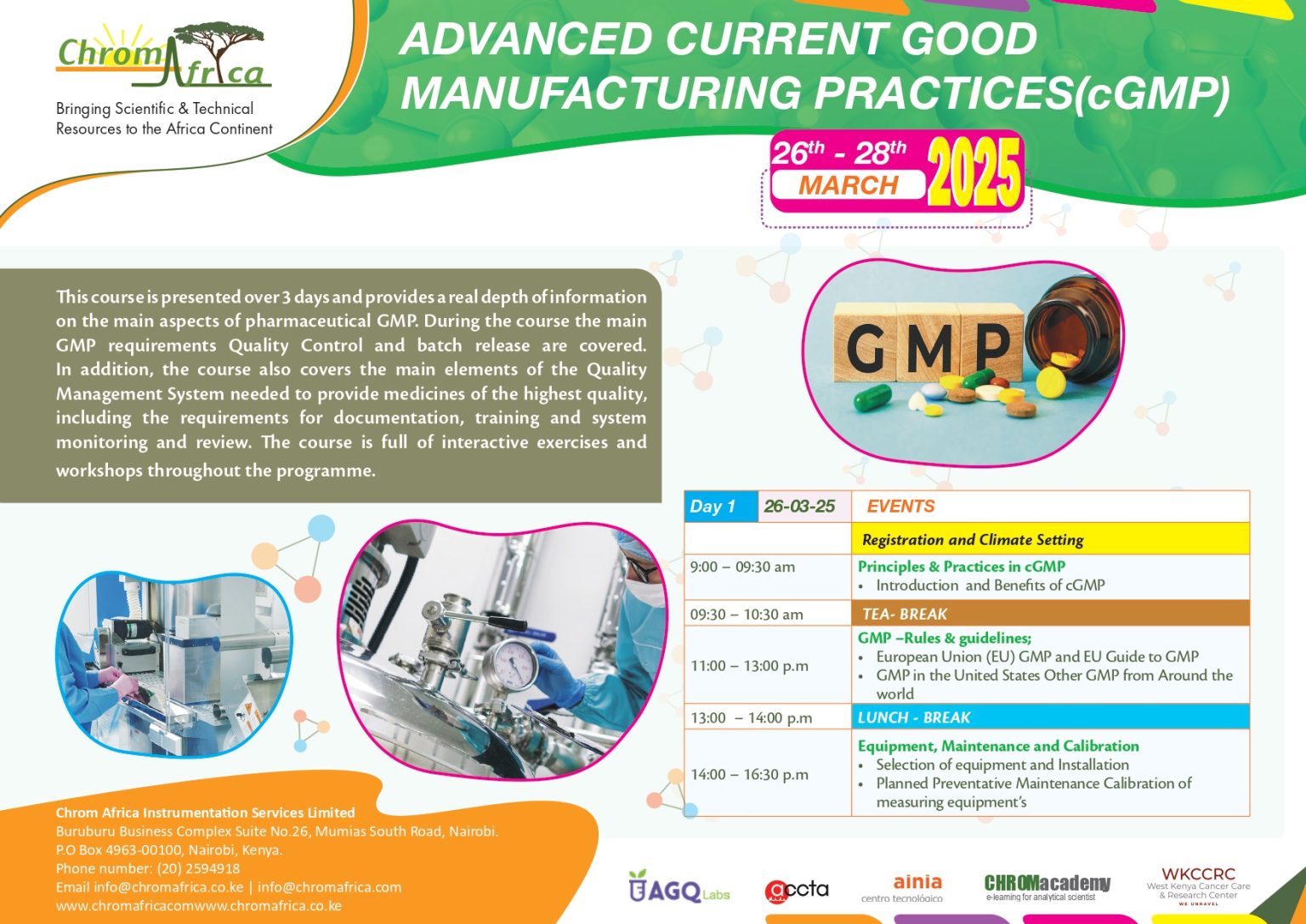 Current Good Manufacturing Practices (cGMP) – ChromAfrica ...